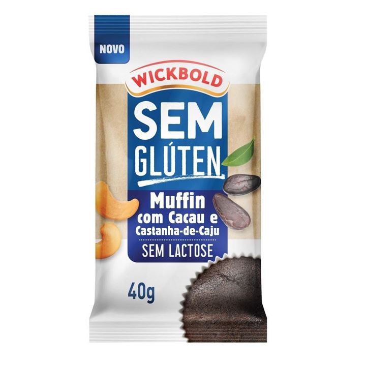 MUFFIN WICK SEM GLUT CACAU CAST CAJU 40G | Grupo Astoria