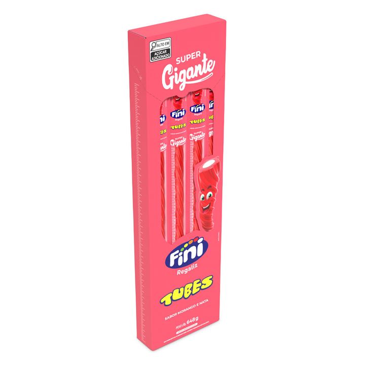 REGALIZ FINI TUBES MORANGO 24X27G | Grupo Astoria