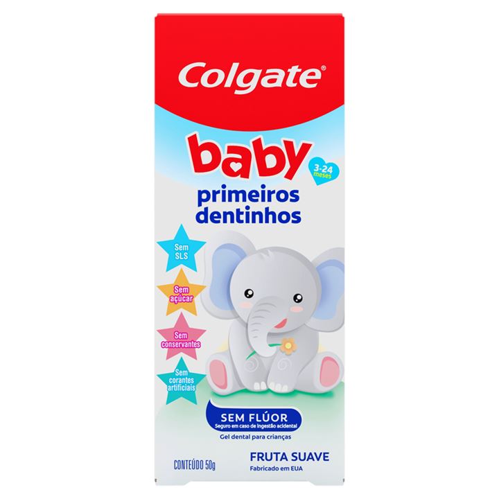 CR DENTAL COLGATE BABY 50G DENTINHOS | Grupo Astoria